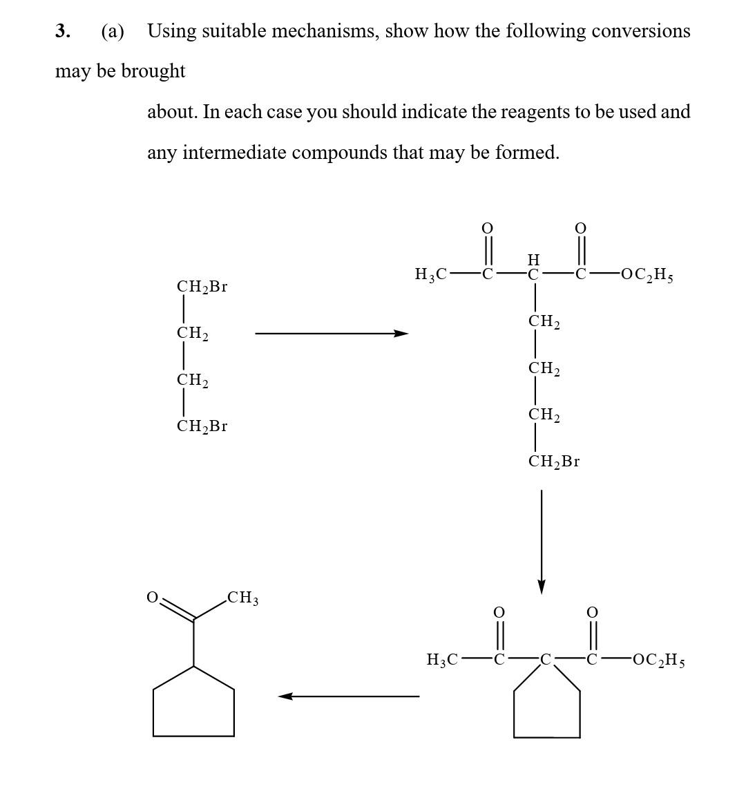 Solved 3. (a) Using suitable mechanisms, show how the | Chegg.com