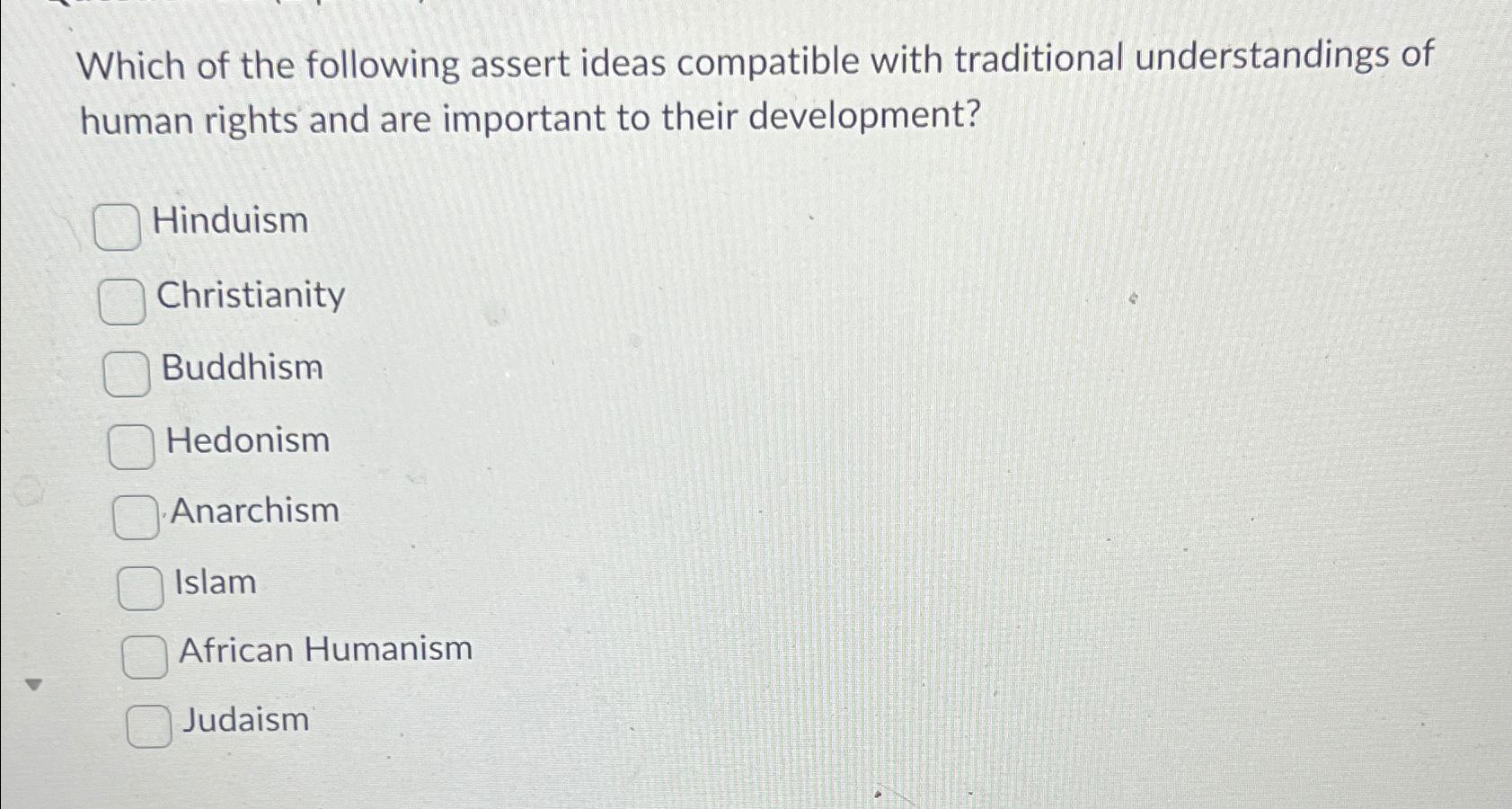 Solved Which of the following assert ideas compatible with | Chegg.com