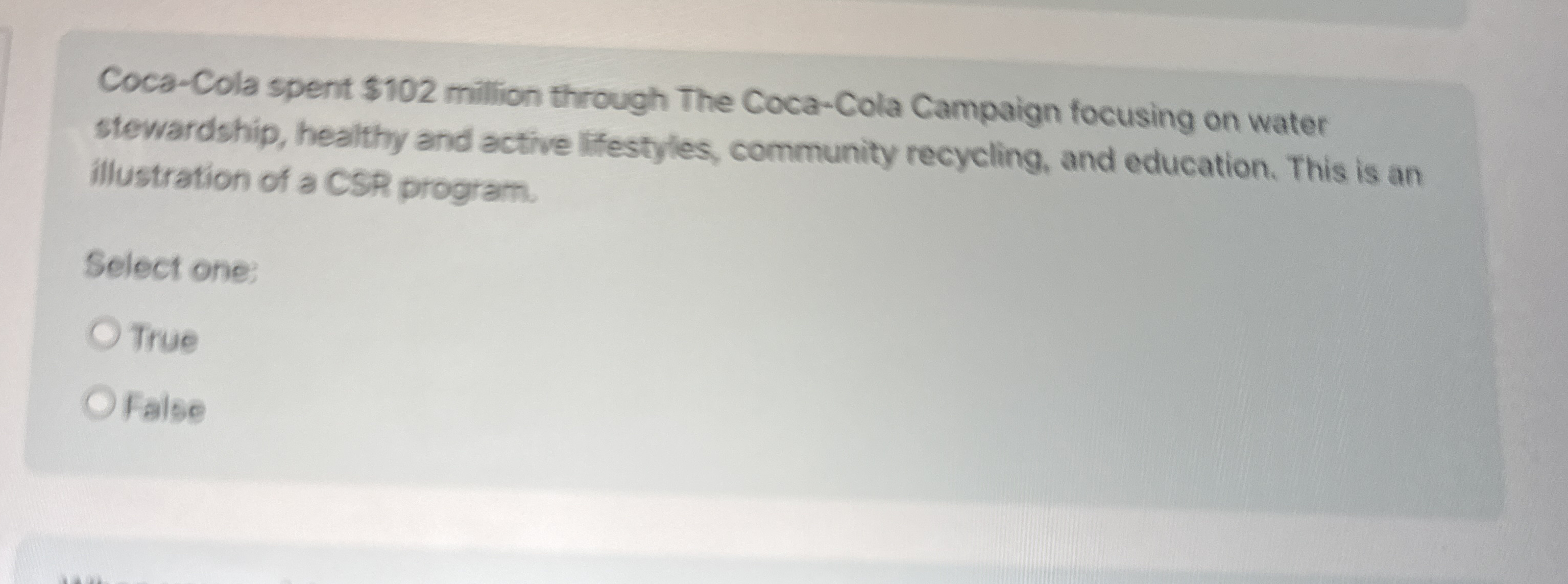 Solved Coca-Cola spent $102 ﻿million through The Coca-Cola | Chegg.com