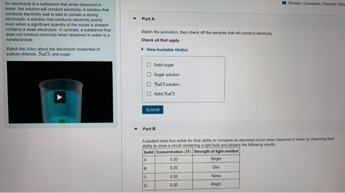 Solved M Review Constants Periodic Table Part A An | Chegg.com
