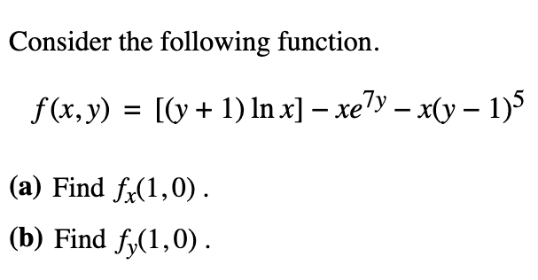 Solved Consider the following | Chegg.com