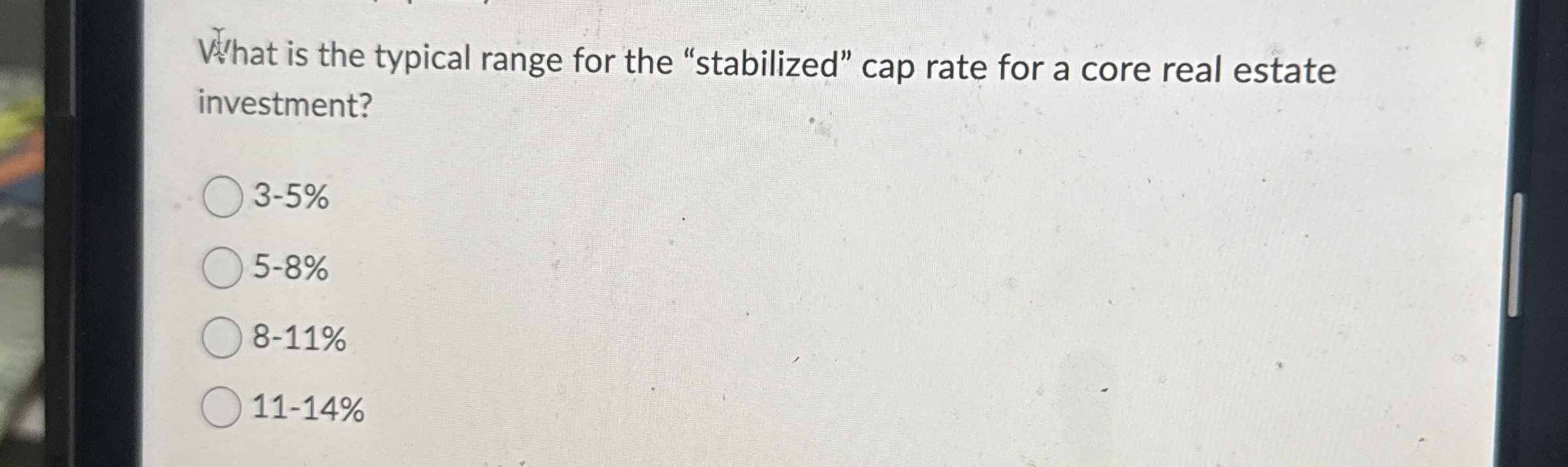 Solved V:hat is the typical range for the "stabilized" cap | Chegg.com