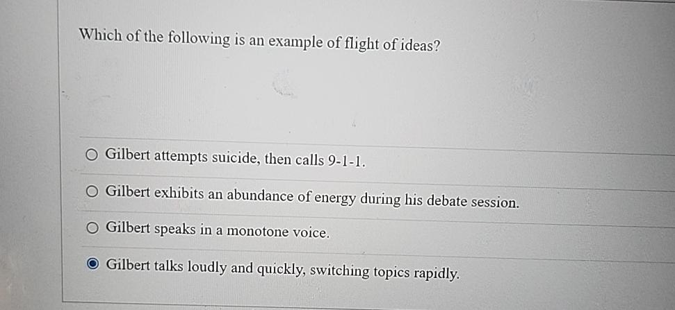 Solved Which of the following is an example of flight of | Chegg.com