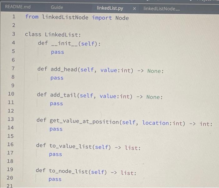 Solved 1. Linked List Start • For this lab we will keep it | Chegg.com