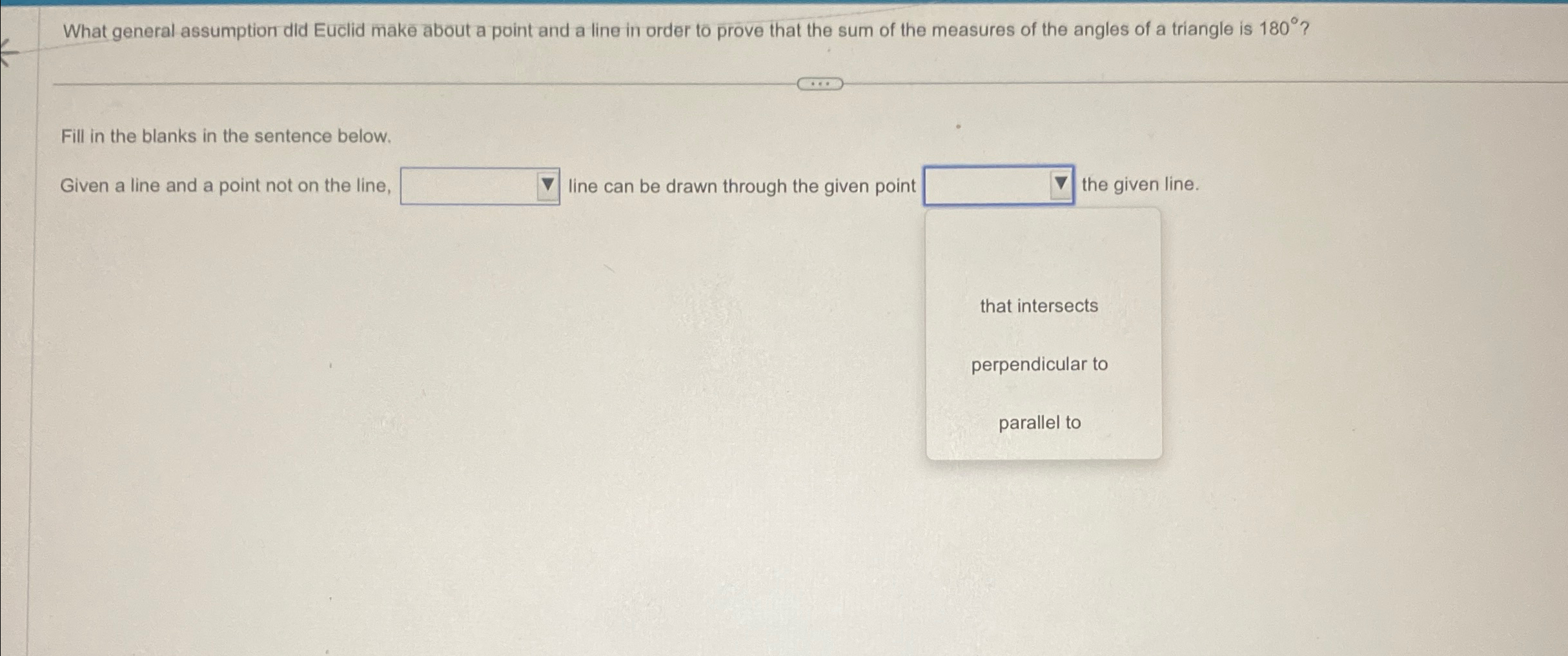 Solved What general assumption did Euclid make about a point | Chegg.com