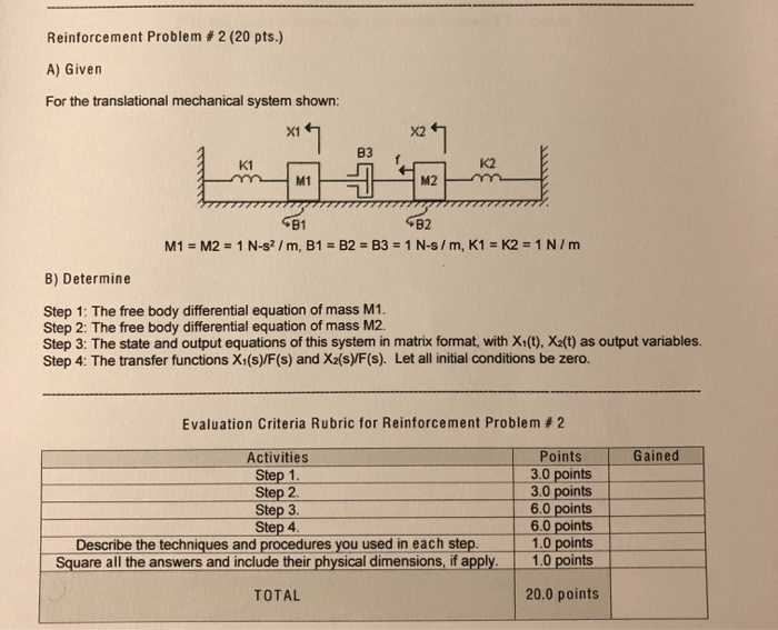 Solved Reinforcement Problem #2 (20 pts.) A) Given For the | Chegg.com