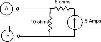 Solved Find the equivalent practical voltage source at | Chegg.com
