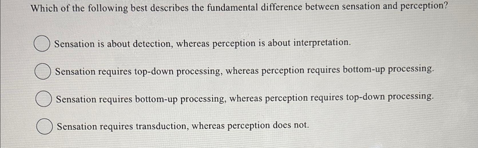 Solved Which of the following best describes the fundamental | Chegg.com