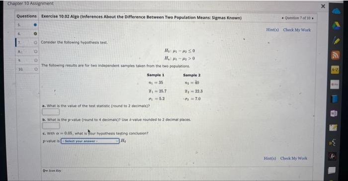 Solved Chapter 10 Assignment Questions Exercise 10.02 Algo | Chegg.com
