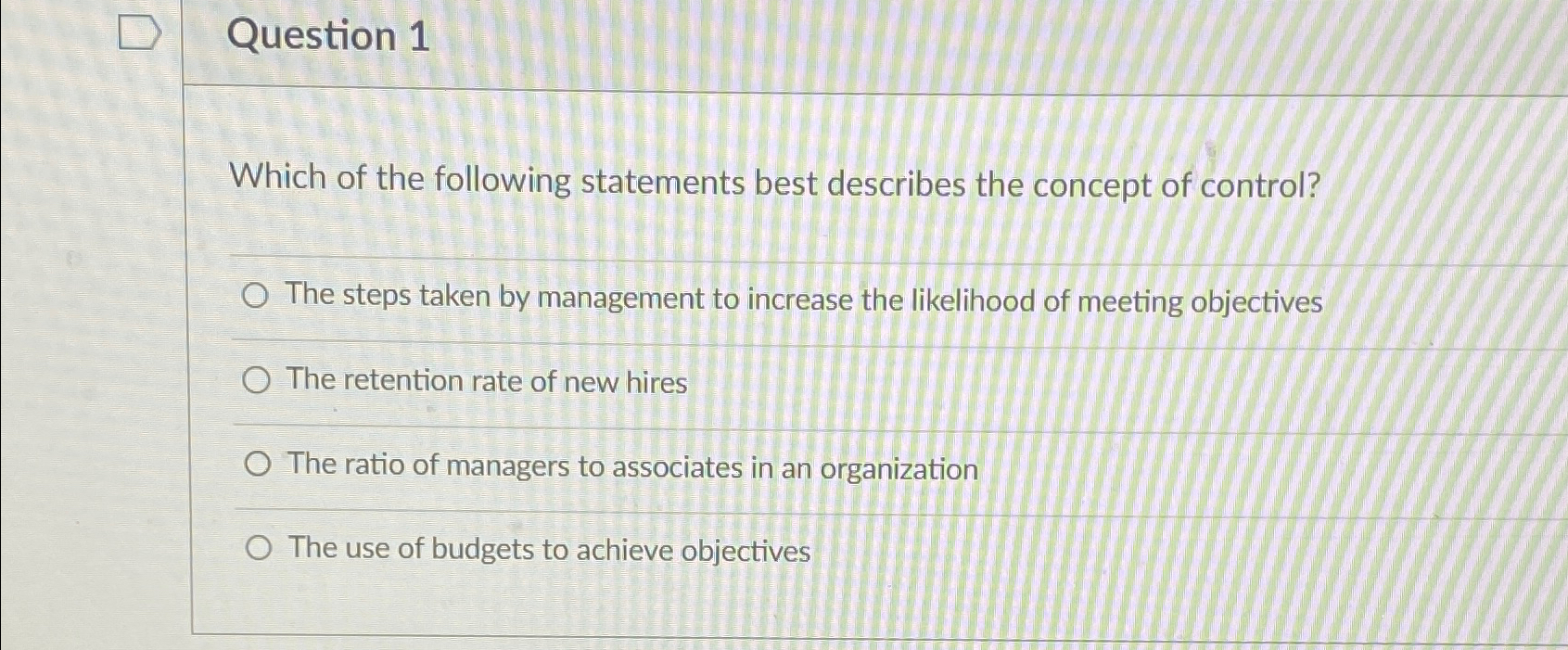 Solved Question 1Which of the following statements best | Chegg.com
