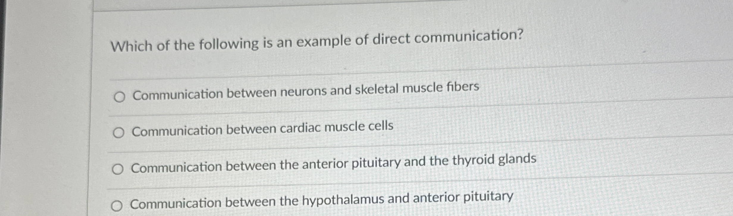 Solved Which of the following is an example of direct | Chegg.com