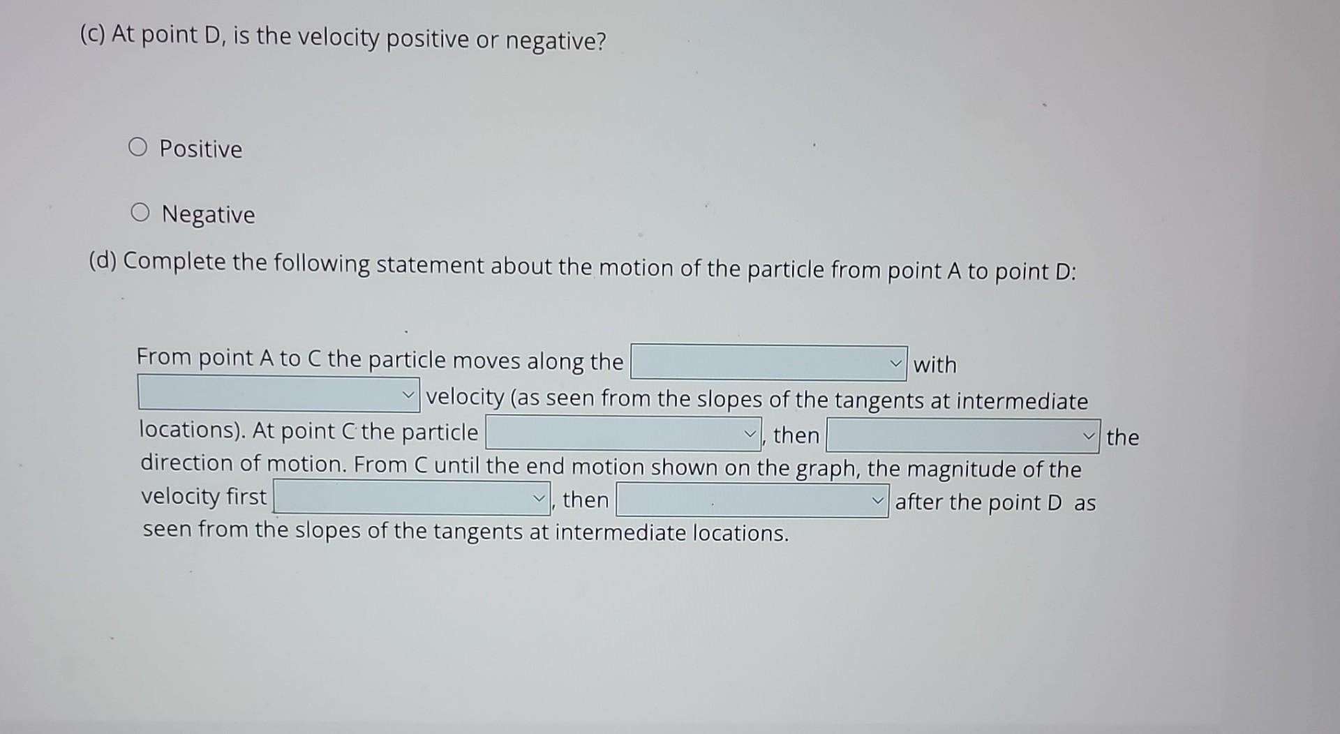 Solved The figure shows the position (x) vs time (t) graph | Chegg.com