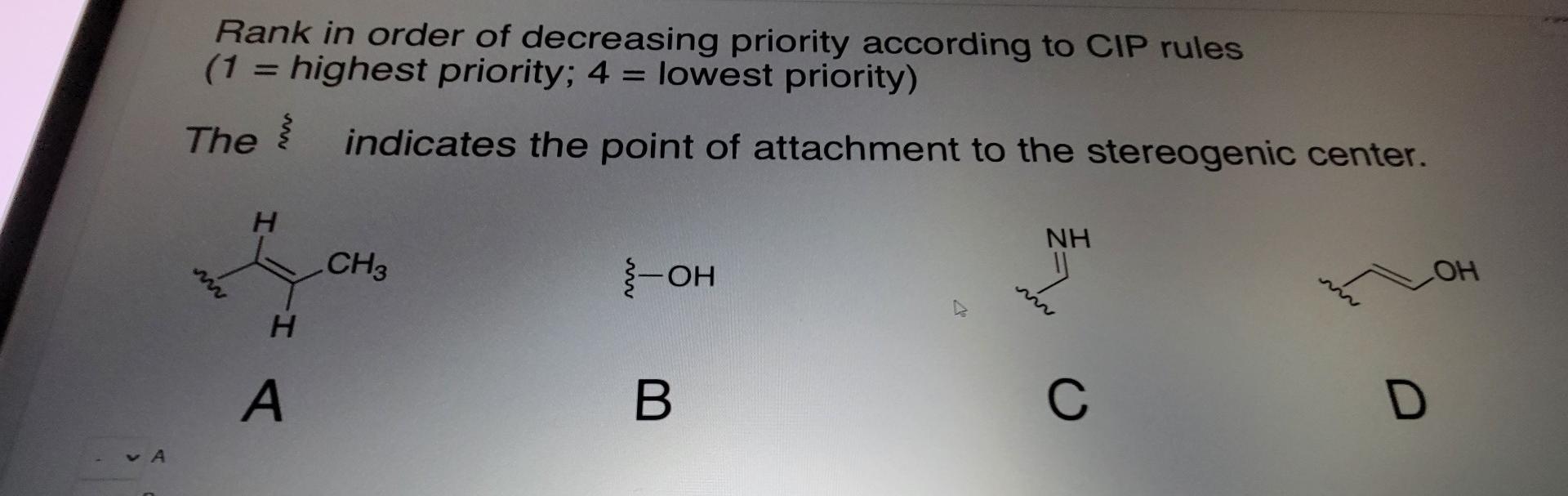 Solved Rank in order of decreasing priority according to CIP | Chegg.com