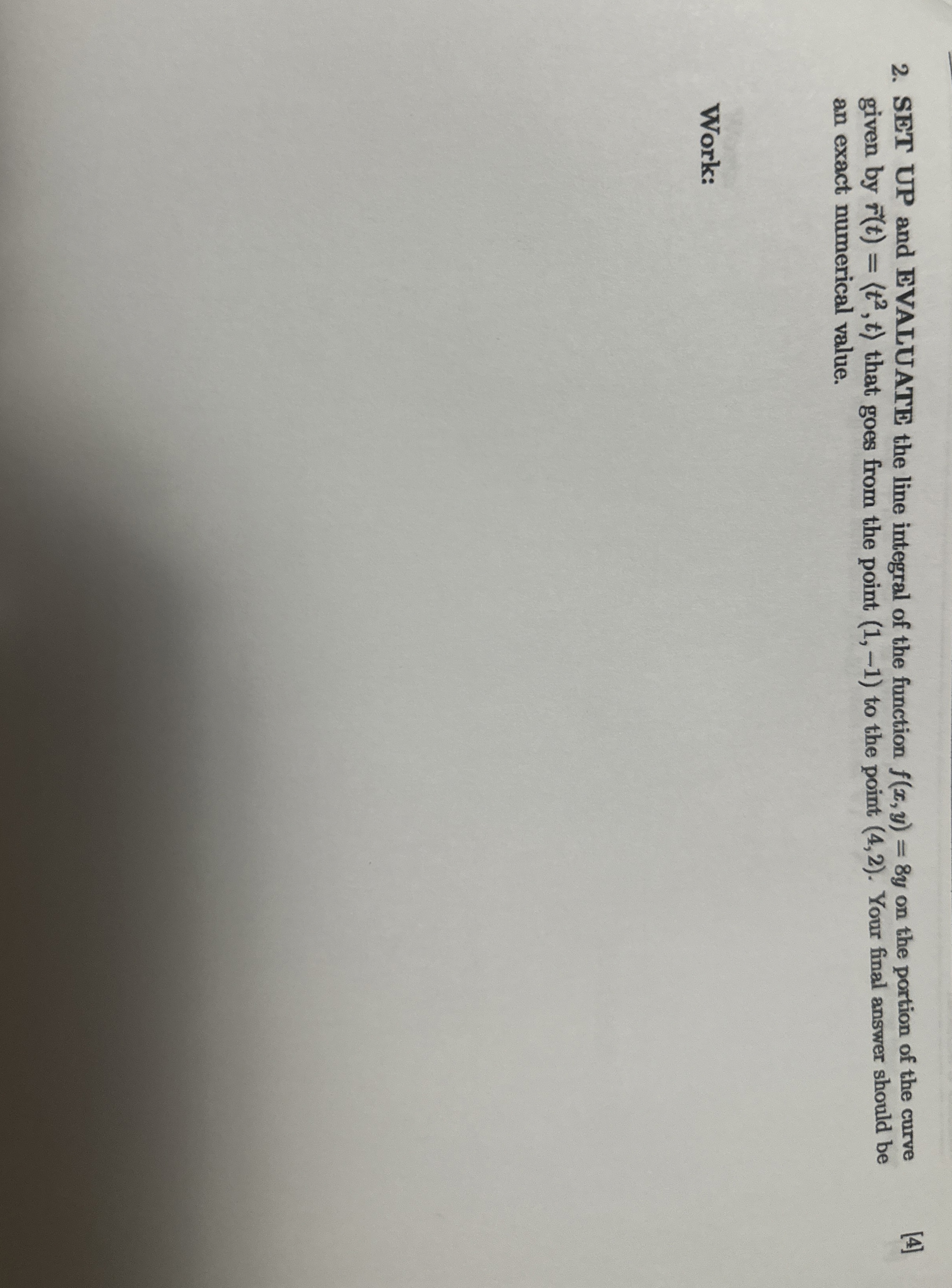 Solved SET UP and EVALUATE the line integral of the function | Chegg.com