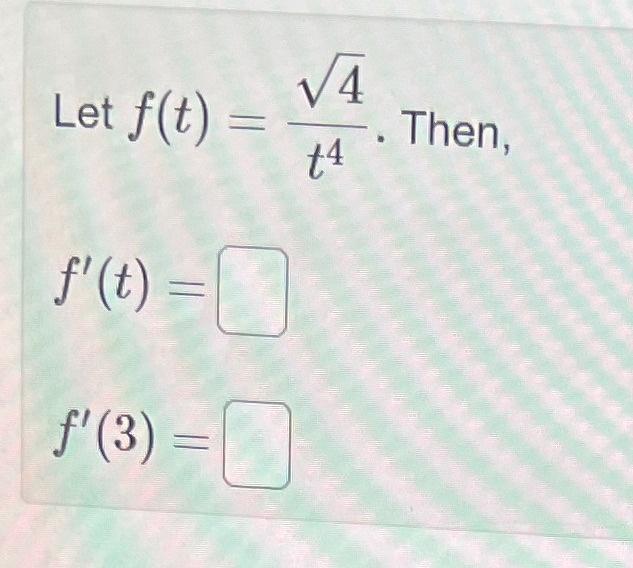 Solved Let f(x)=7x4x+x3x−7 f′(x)=Let f(x)=5x8−5x5−6x3+3x | Chegg.com
