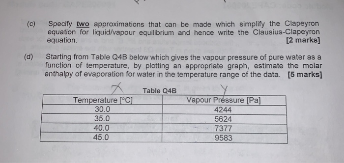 4 (a) The vapour pressure of pure components in a | Chegg.com