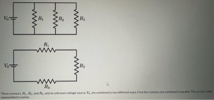 Solved Three resistors, R1,R2, and R3, and an unknown | Chegg.com