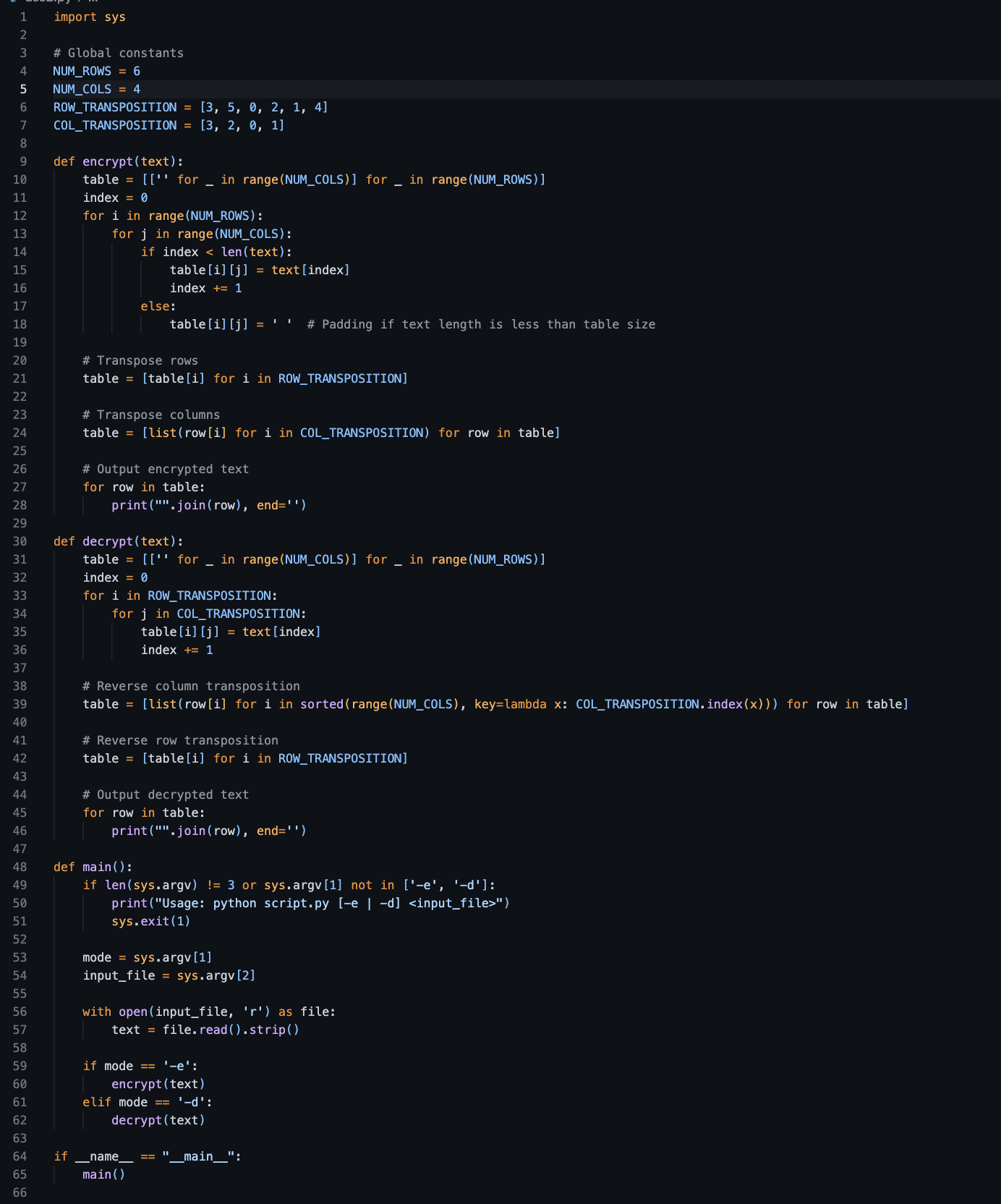 Solved I have python code I need help with. When decrypting, | Chegg.com