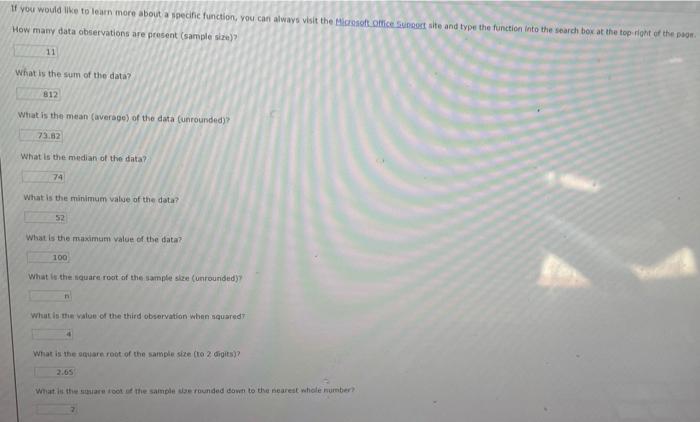 Solved Column A Contains A Generic Dataset Column C Is A Chegg