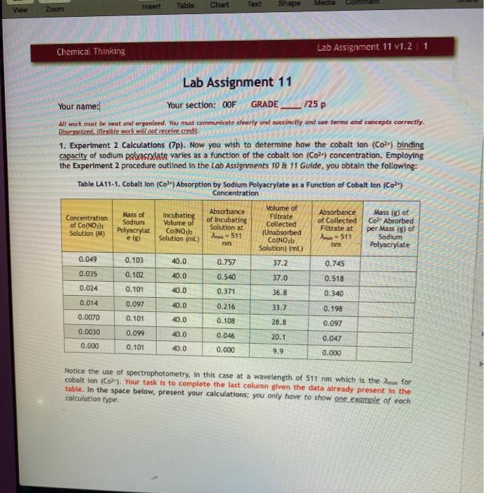 Solved Insert Table Chart Text Shape Zoom MEGI COM View | Chegg.com