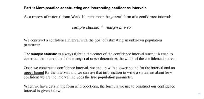 Solved Part 1: More practice constructing and interpreting | Chegg.com