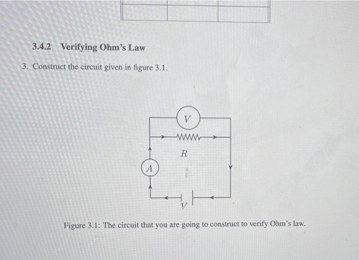 Solved The purpose of this experiment is to verify Ohm's law | Chegg.com