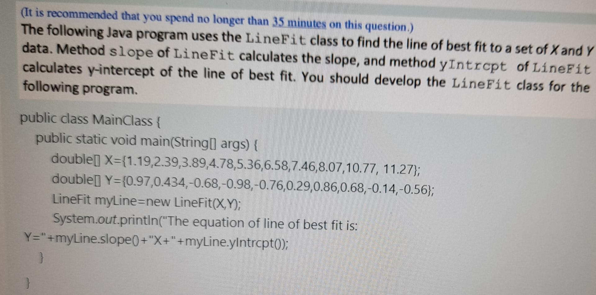 Solved (It is recommended that you spend no longer than 35 | Chegg.com