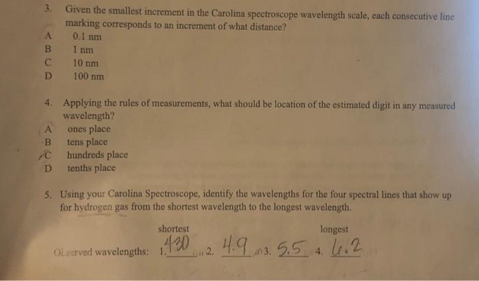 Solved 3. Given the smallest increment in the Carolina | Chegg.com