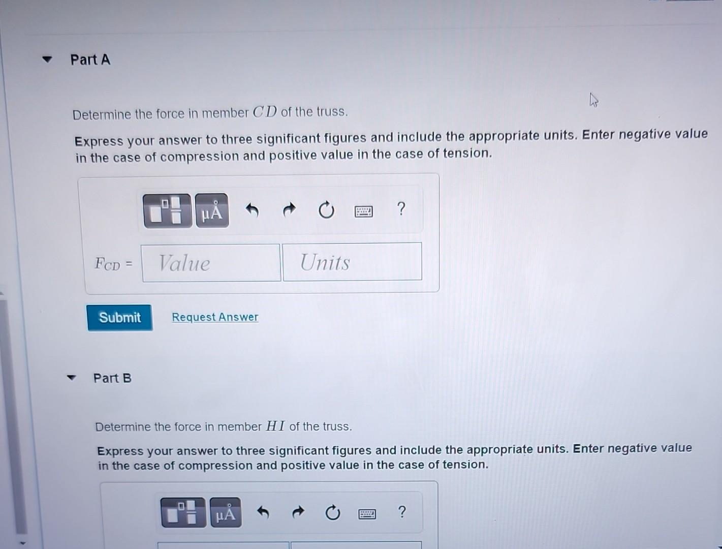 Solved Consider the truss in (Figure 1). Take P=1300lb. | Chegg.com