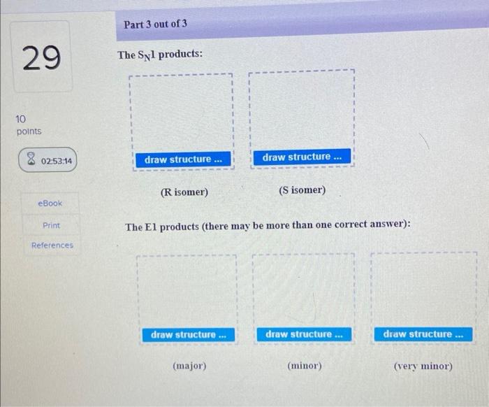 Solved Be sure to answer all parts. Draw all products, | Chegg.com