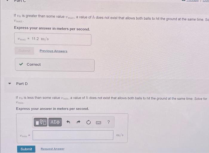 Solved A ball is thrown straight up from the edge of the | Chegg.com