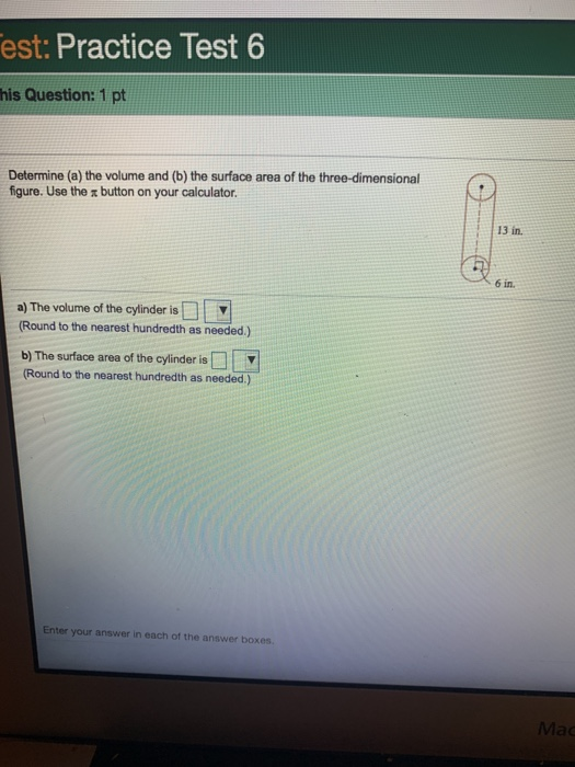 Solved Cest: Practice Test 6 This Question: 1 pt Determine | Chegg.com
