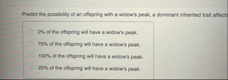 Solved Predict the possibility of an offspring with a | Chegg.com