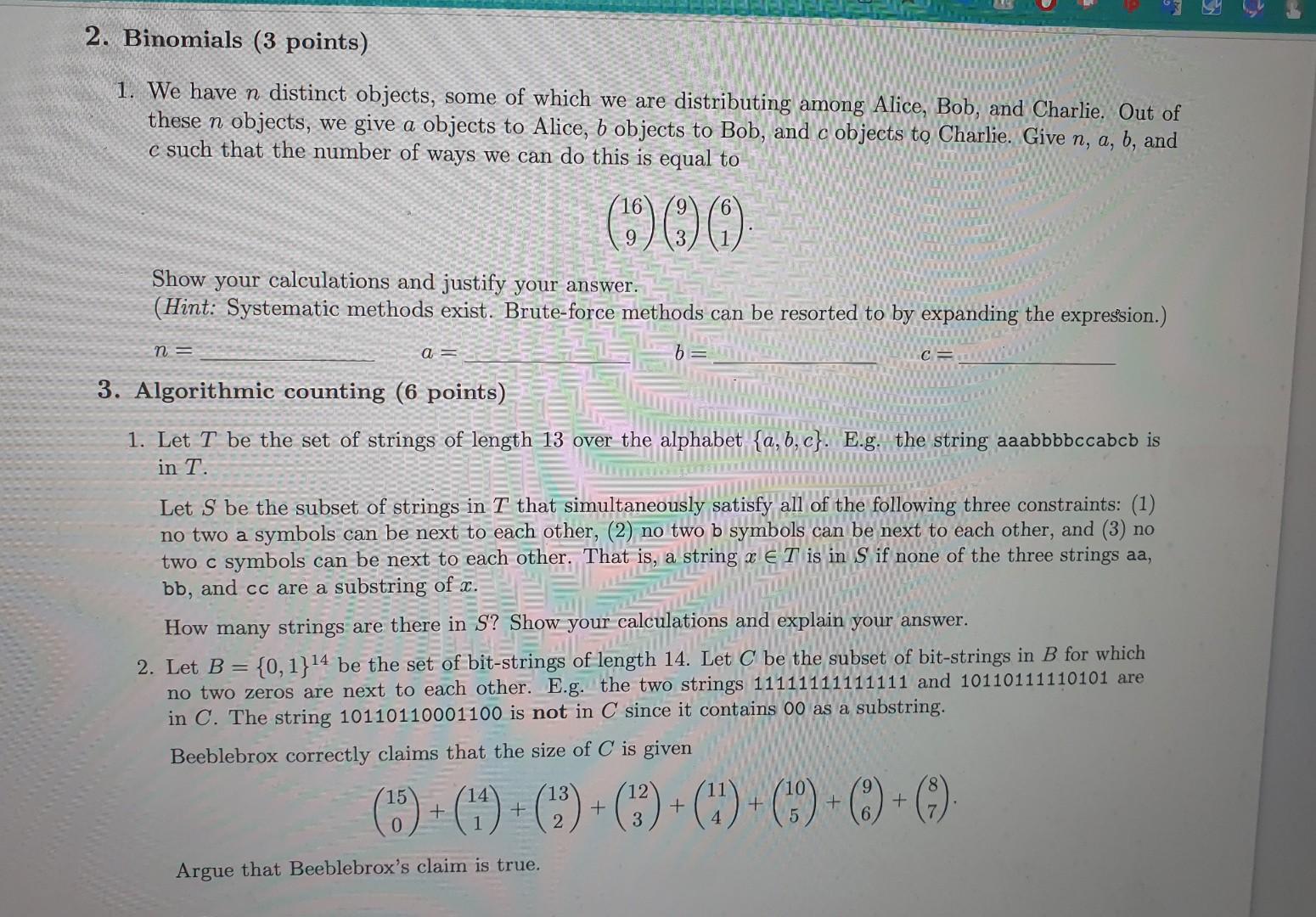 Solved 1. Paths ( 8 points) We want to count the number of | Chegg.com