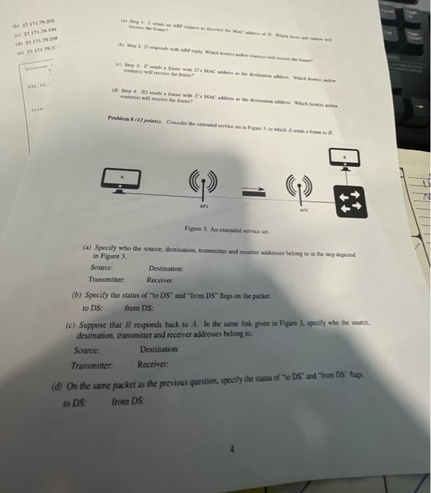 Solved Problem 5 (10 points). Consider a subnet with the IP | Chegg.com