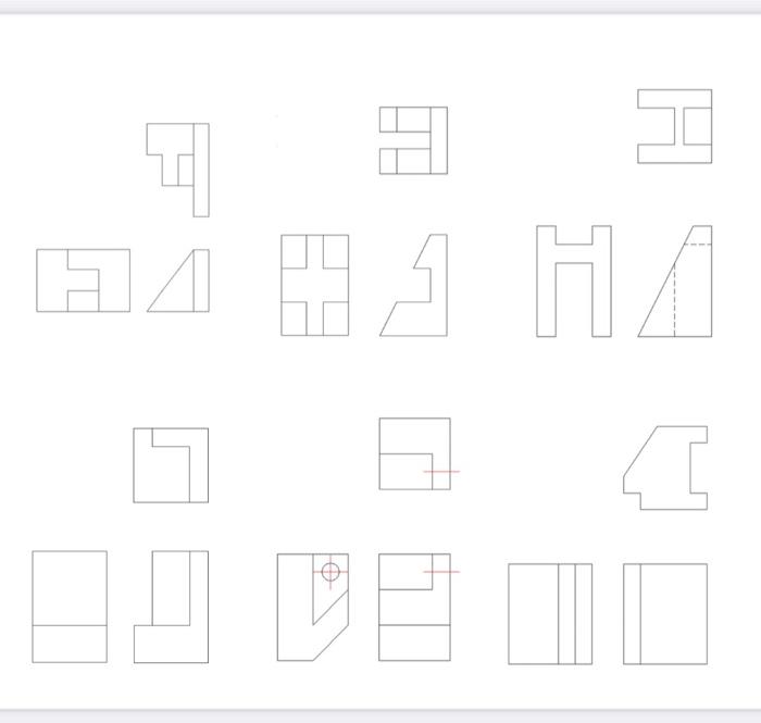 Solved 3. Use AutoCAD to draw the multiviews given in | Chegg.com
