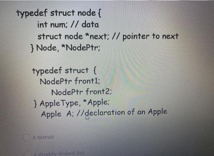 Solved Given the following figure and type definitions, what | Chegg.com