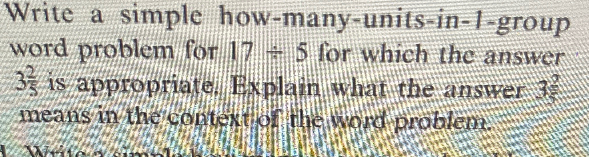 Solved Write a simple how-many-units-in-1-group word problem | Chegg.com