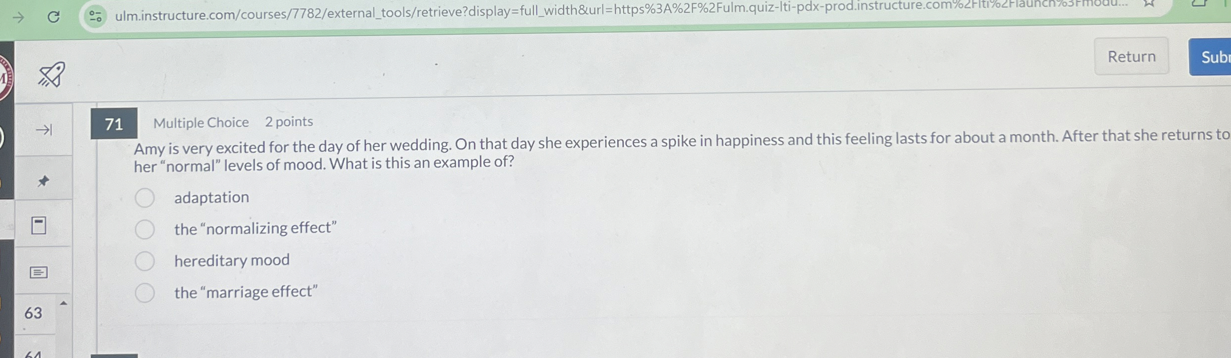 Solved 71Multiple Choice2 ﻿pointsAmy is very excited for the | Chegg.com
