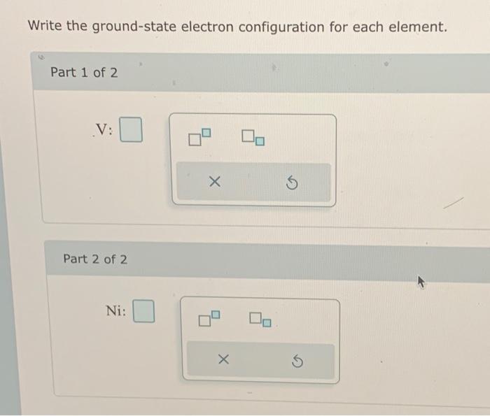 Solved Write the ground-state electron configuration for | Chegg.com