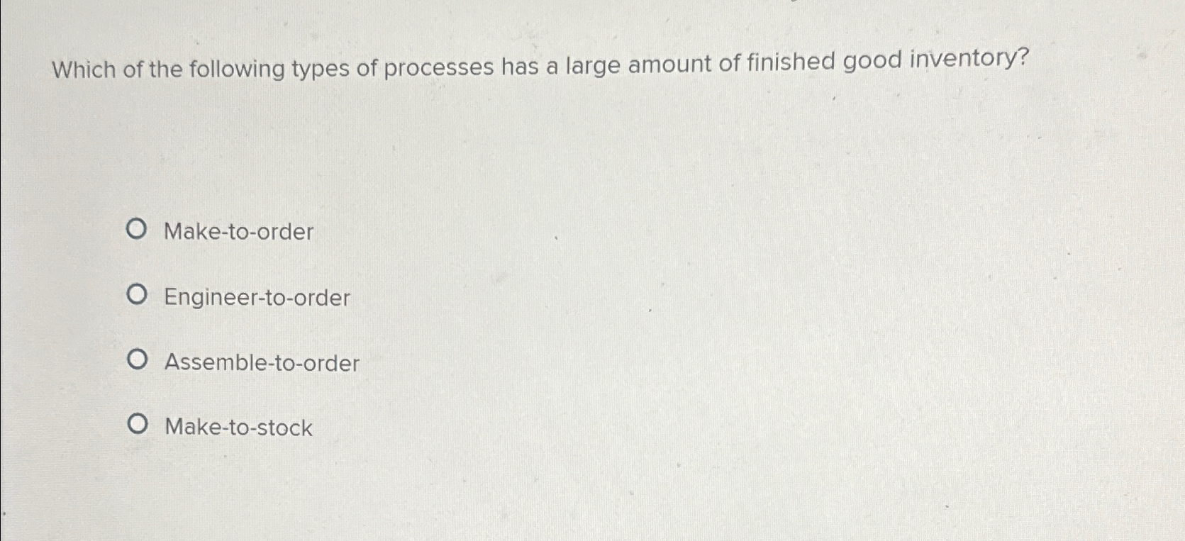 Solved Which of the following types of processes has a large | Chegg.com