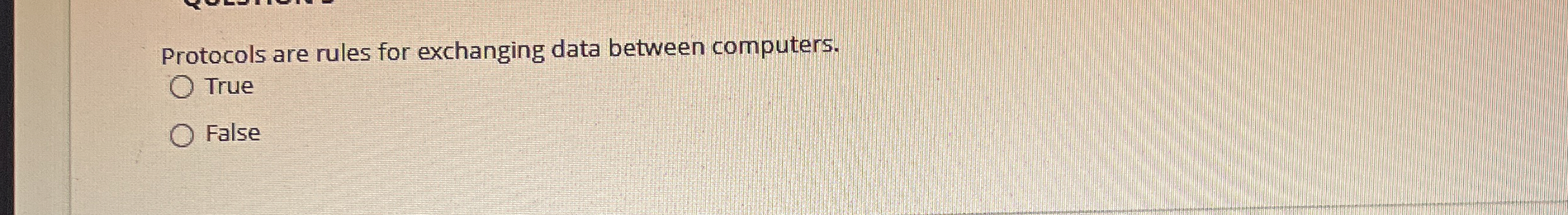 Solved Protocols are rules for exchanging data between | Chegg.com