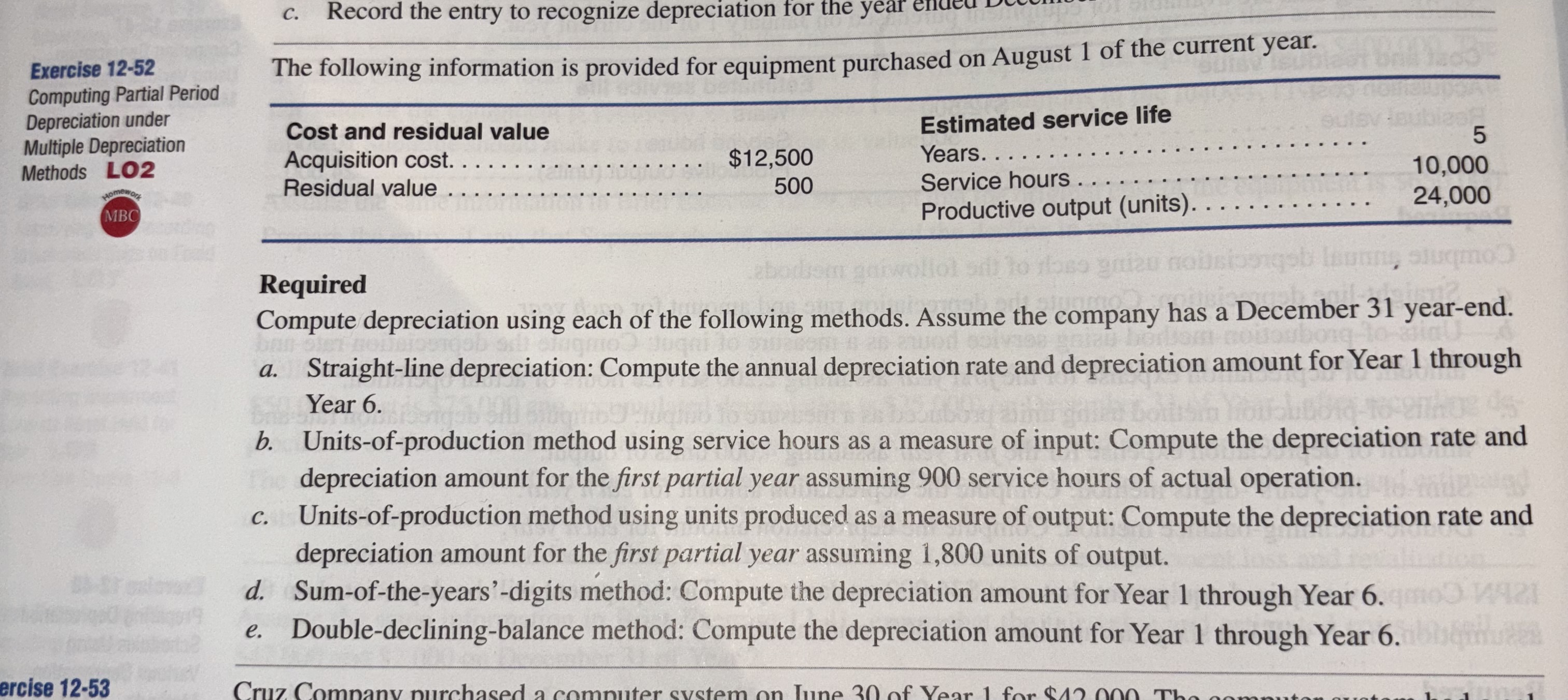 Solved Computing Partial Periodc. ﻿Record the entry to | Chegg.com