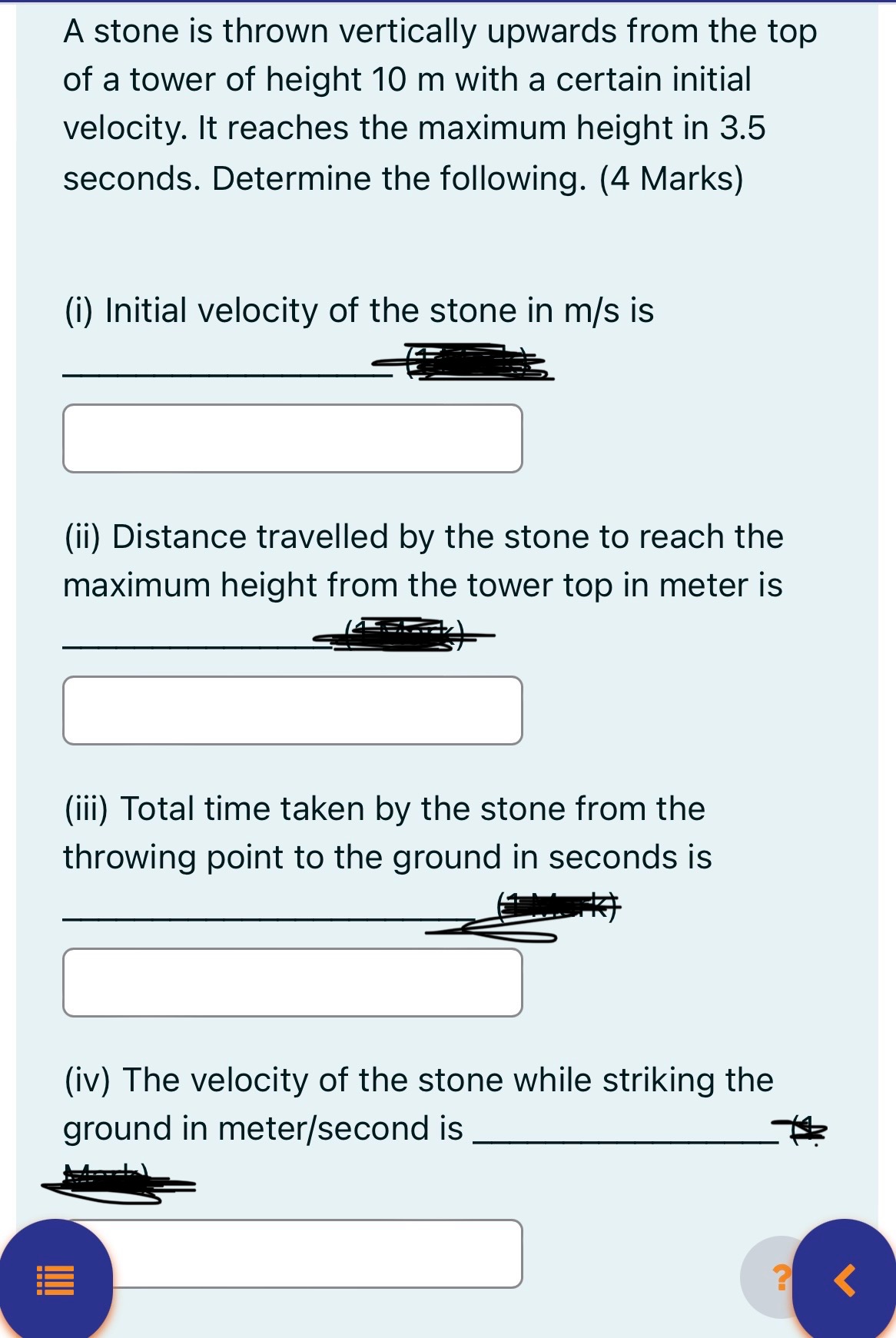 Solved A stone is thrown vertically upwards from the topof a | Chegg.com