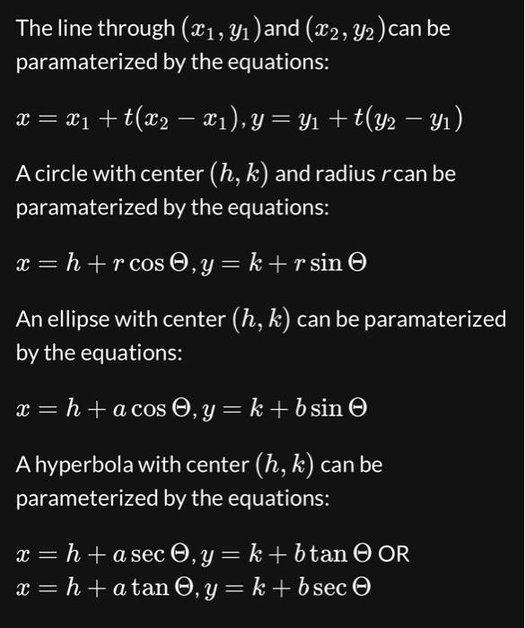 Solved The Line Through X1 Y1 And X2 Y2 Can Be