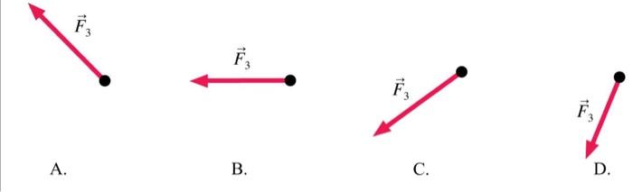 Solved draw the net force vector for the 3 three vector | Chegg.com