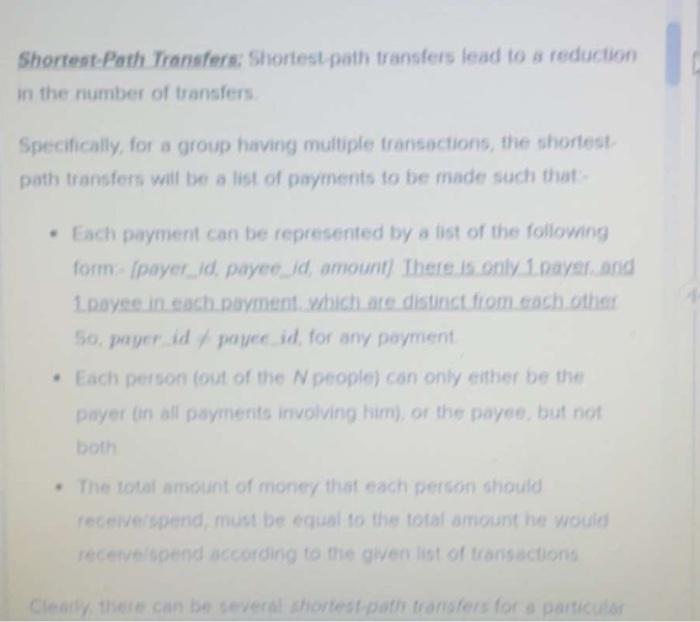 Solved Split the Bill Problem Statement In the Splitwise | Chegg.com