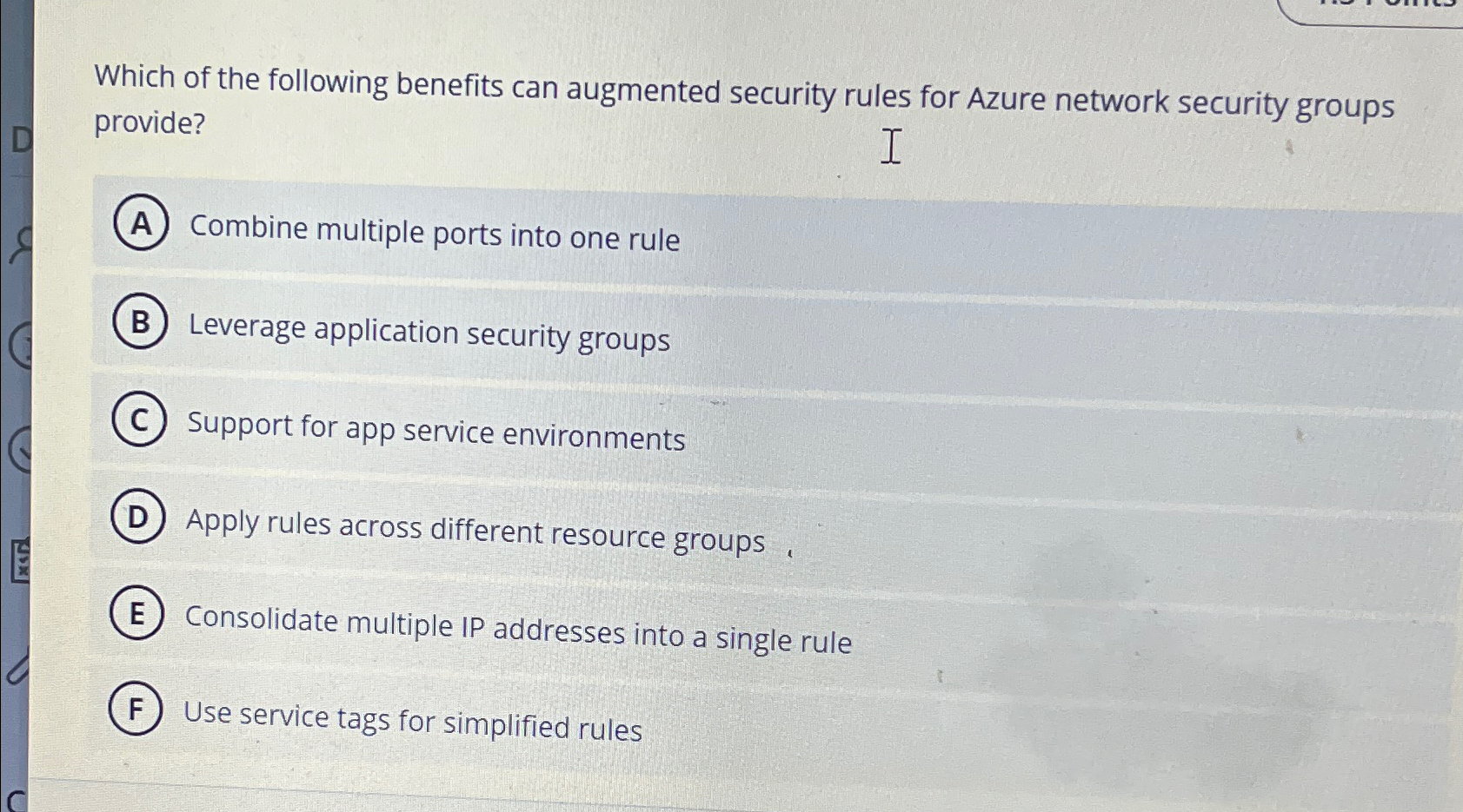 Solved Which of the following benefits can augmented | Chegg.com