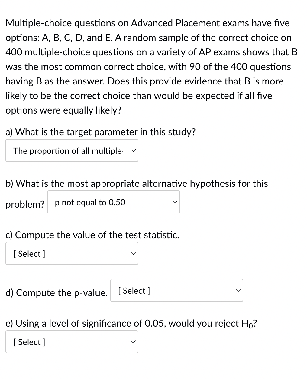 Solved Multiple-choice questions on Advanced Placement exams | Chegg.com