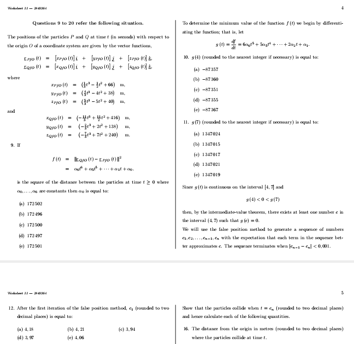 Solved Morkshet 11-28 ﻿ass4Questions 9 ﻿to 20 ﻿refer the | Chegg.com